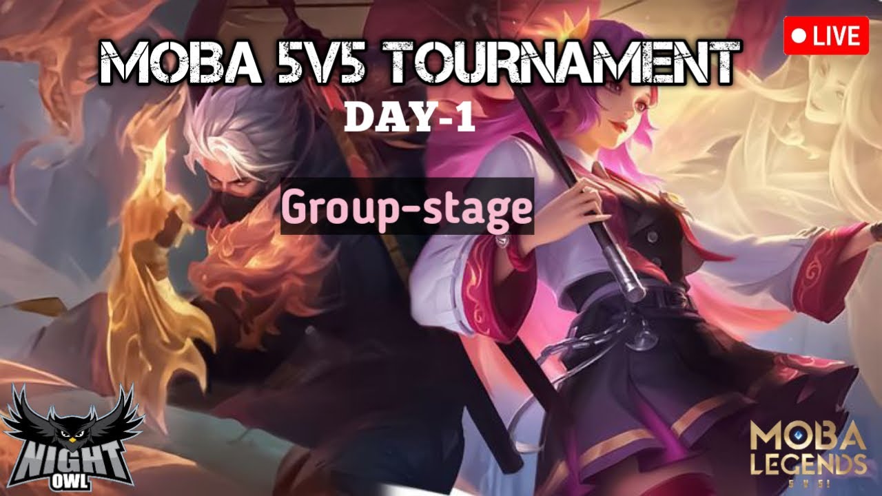 Group Stage Day-1 / Moba 5v5 Tournament - YouTube