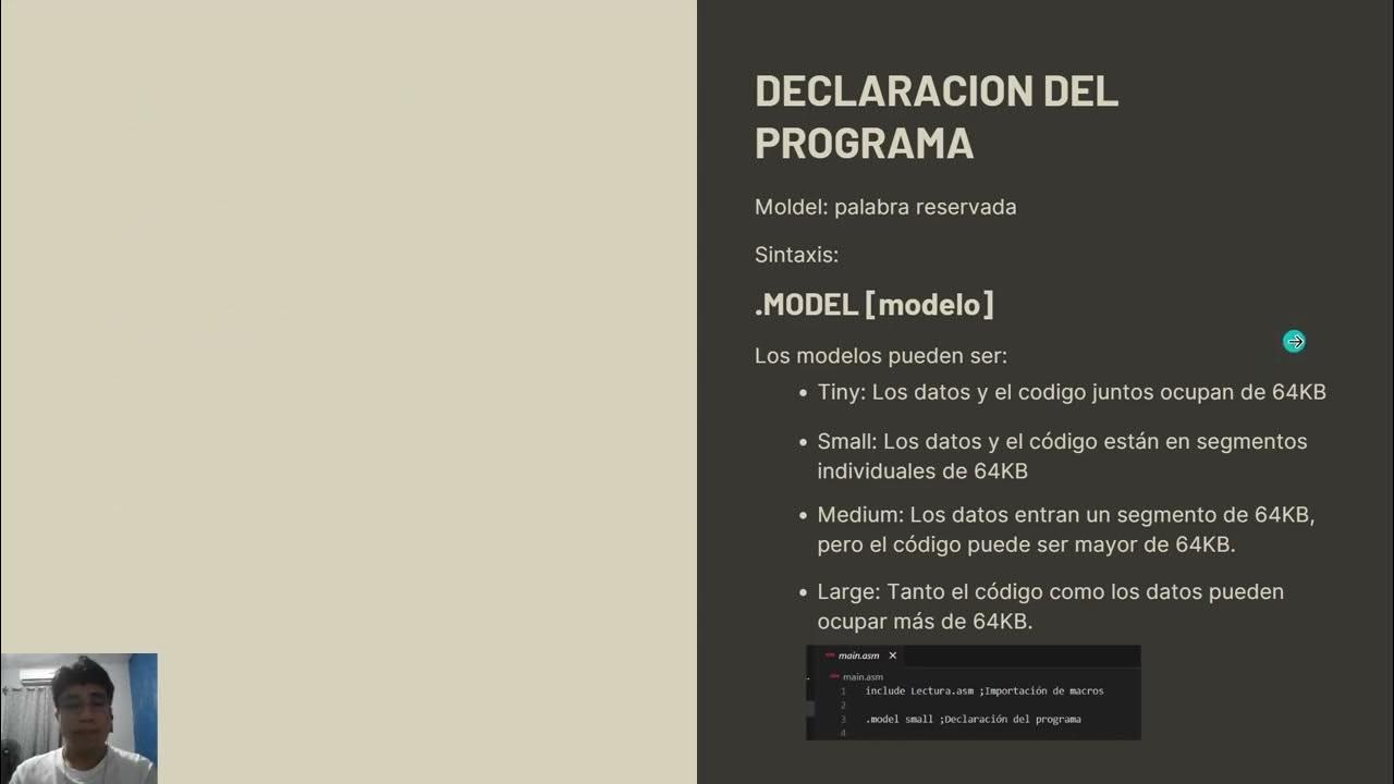 Estructura y flujo de programa en assembler - YouTube