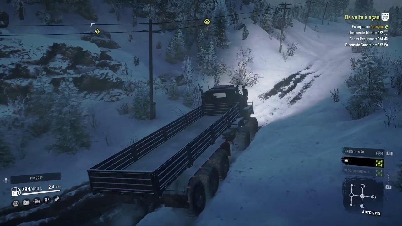 Snow Runner PS5 Mapa Chernokamensk Amur Federação Russa Parte 19 - YouTube