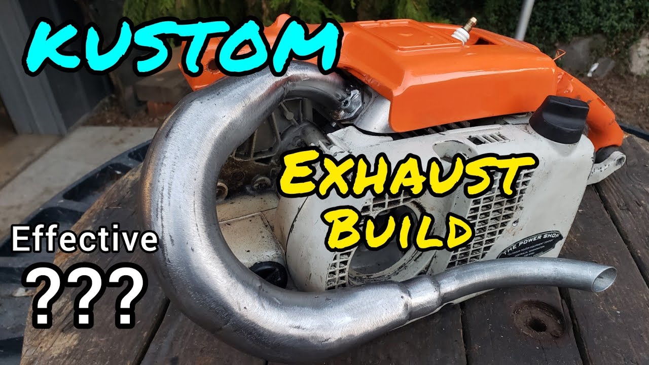Kustom Stihl 031 Chainsaw Exhaust Expansion Chamber Trial And Error How Kustom Stihl 031 Chainsaw Exhaust Expansion Chamber Trial And Error How