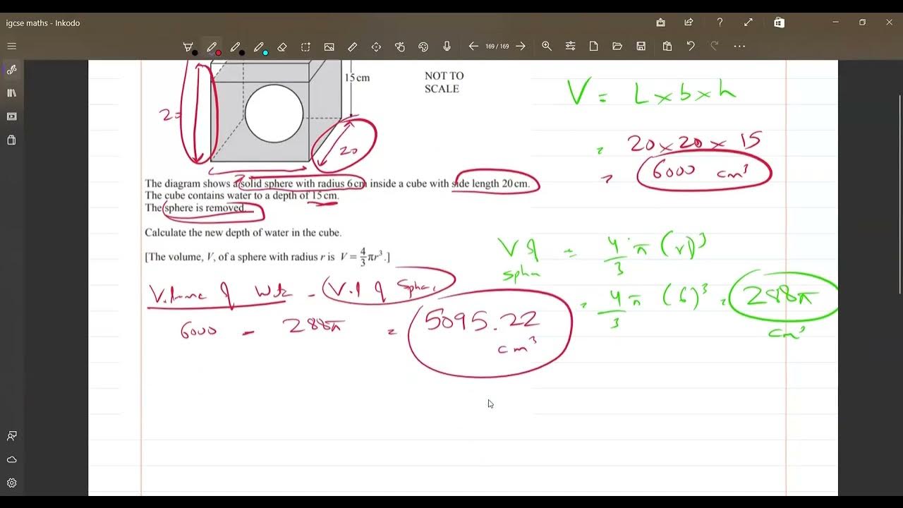 Mensuration - Important Past Paper Question O level / IGCSE Maths !!! - YouTube