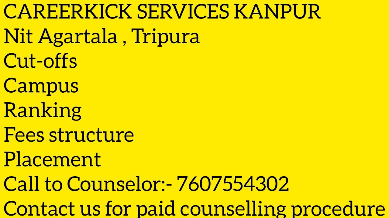 #nitagartala | campus | fees structure | placement | Cut-offs | nit ...