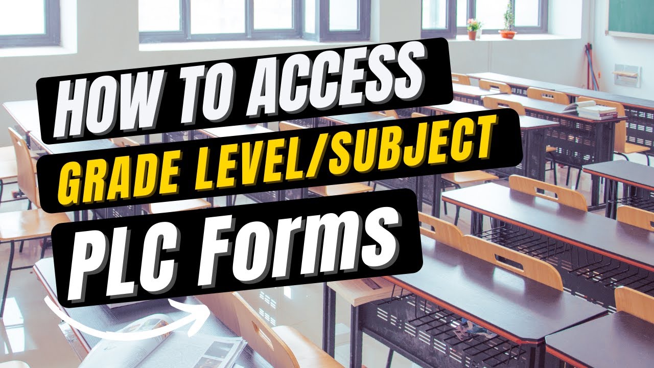 How to Access Grade Level/Subj. PLC Forms - YouTube