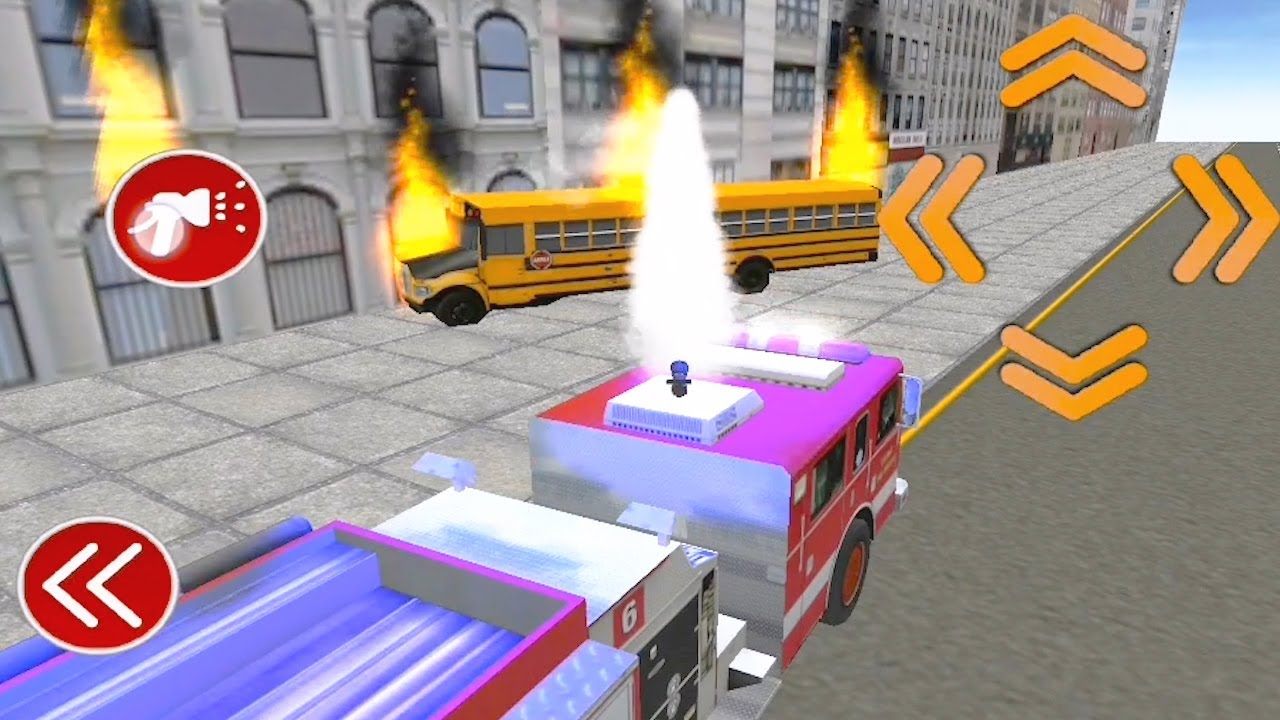 REAL FIRE TRUCK Driving Simulator: Fire Fighting #6 - Car Driving Games ...