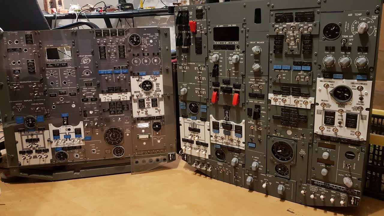 Homecockpit 737 Overhead Panel (Part 1) - YouTube