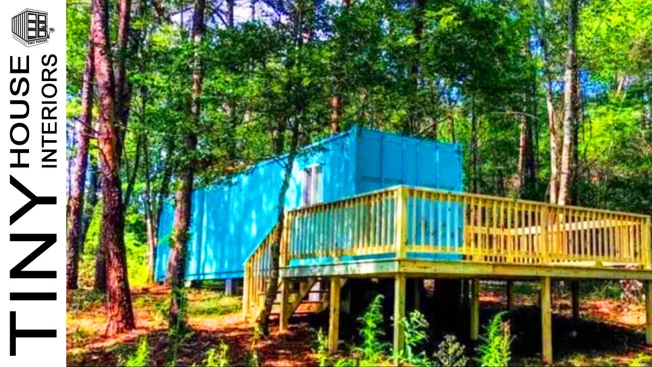 Tiny Container Home in Alabama | Tiny House Interiors - YouTube