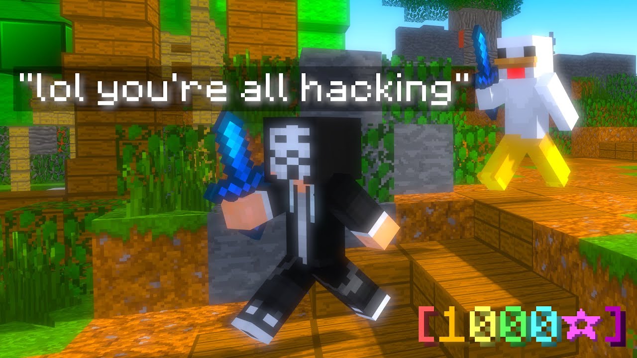 Fighting HACKERS in Hypixel Bedwars (HACKUSATED) - YouTube