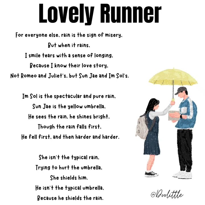 Lovely runner 💛☂️| Poem - YouTube