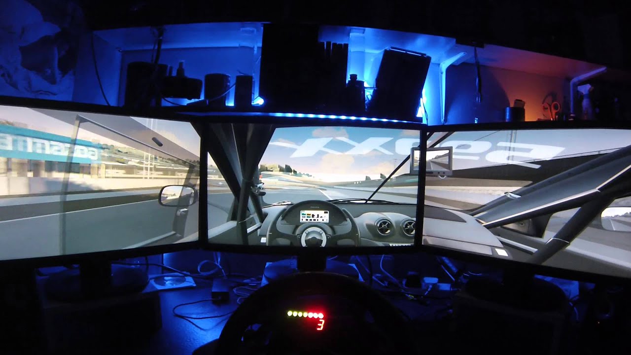 Assetto Corsa Triple Screen Setup | Ferrari 599XX Evo @ Laguna Seca ...