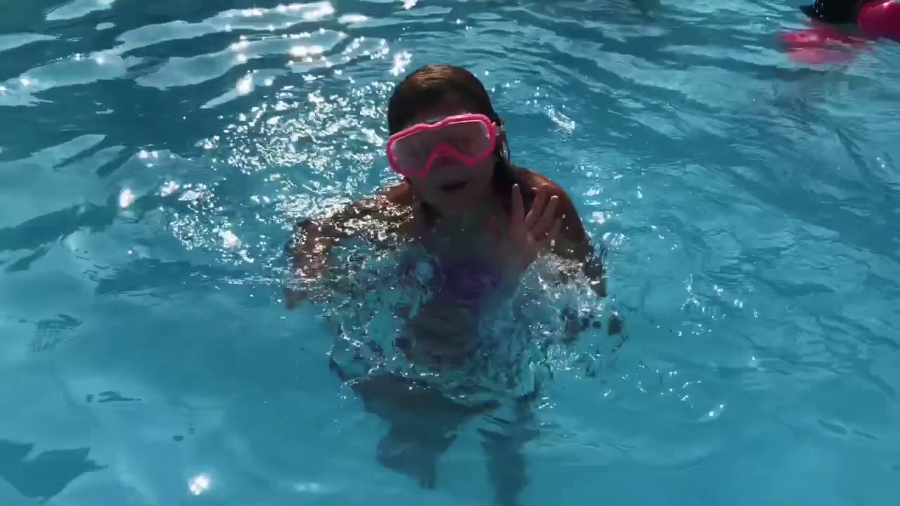 Fun at the pool & Chocolate Slip & Slide - YouTube