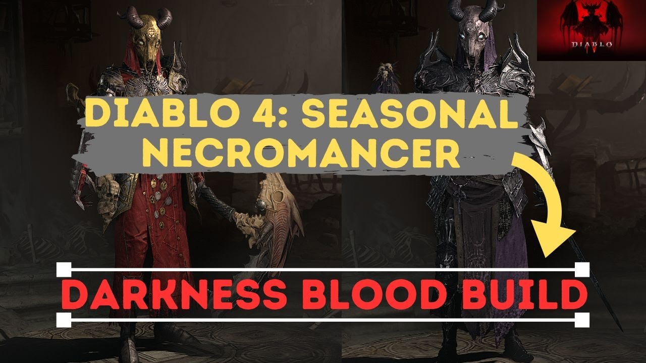 Necromancer Dark Blood Build - D4 Season 1 - YouTube