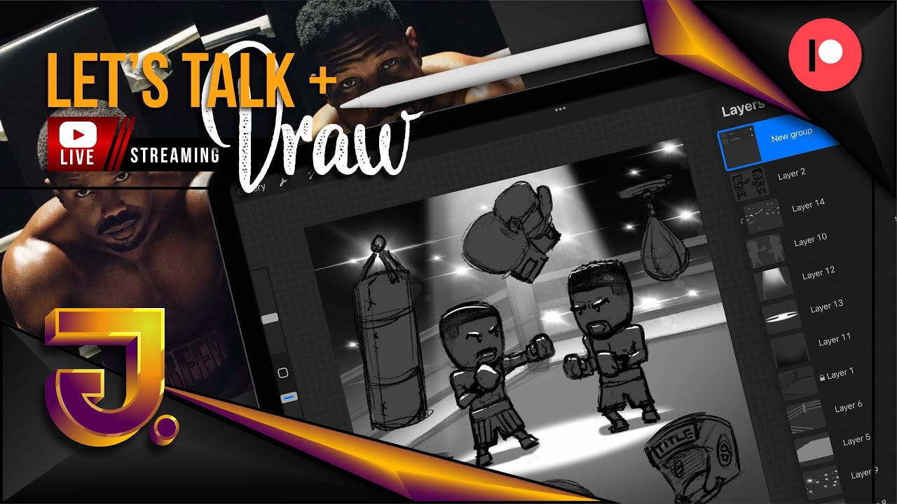 CREED iii - PJ Stickie illustration | Let's Talk and Draw together ...