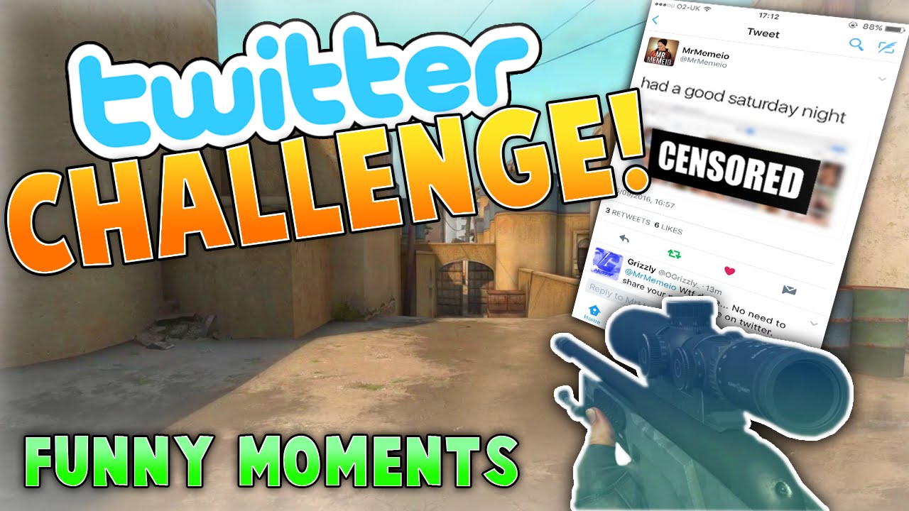 TWITTER CHALLENGE! | CS:GO Highlights #1 - YouTube
