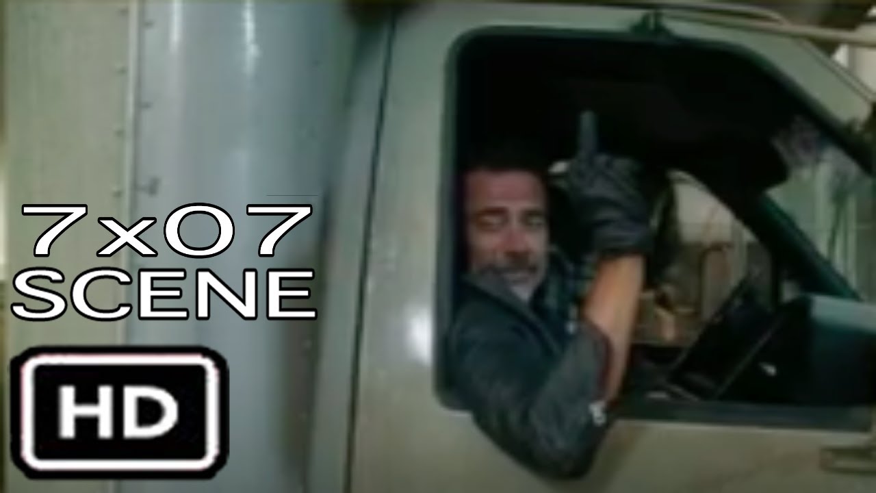 "Negan Shows Middle Finger To Daryl" Scene The Walking Dead 7x07 Season ...