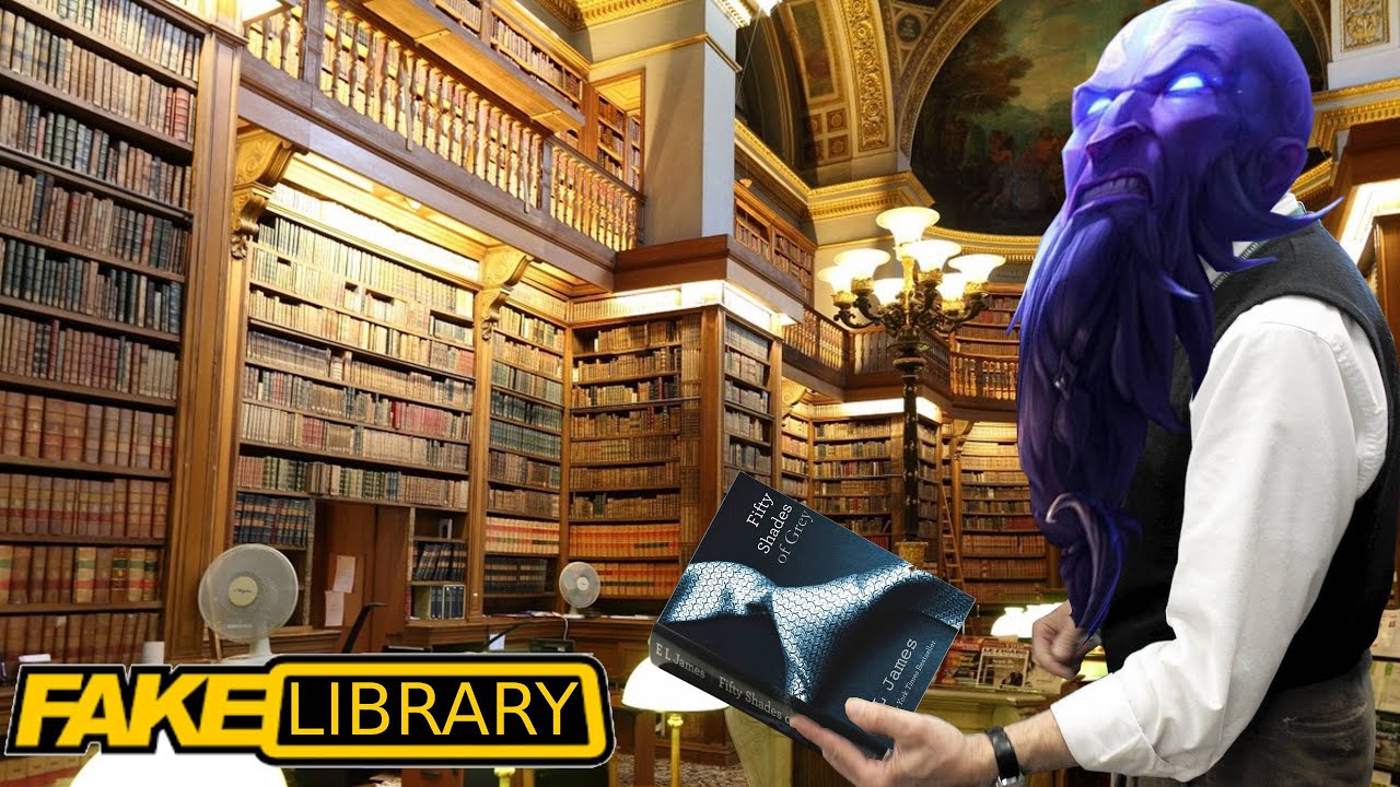 Angry Librarian hunts for overdue books - YouTube