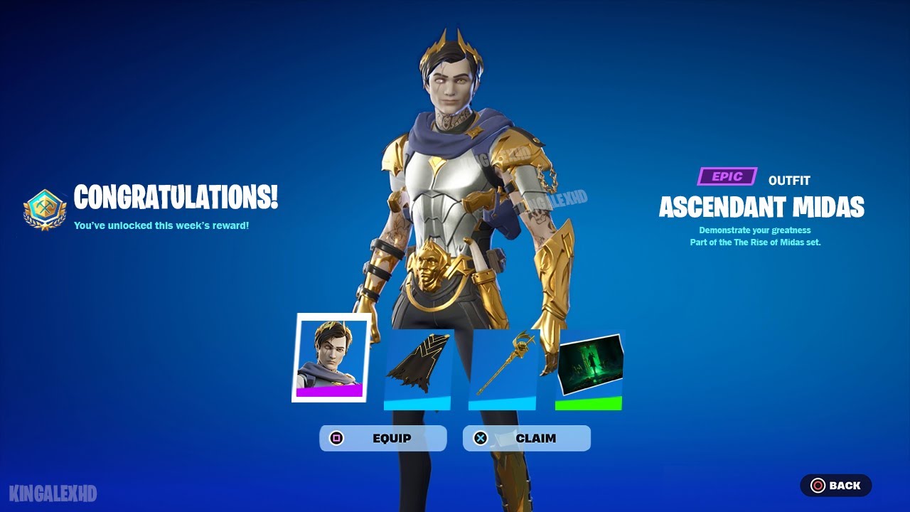 How To Get Ascendant Midas Skin NOW FREE In Fortnite (Unlock Golden ...