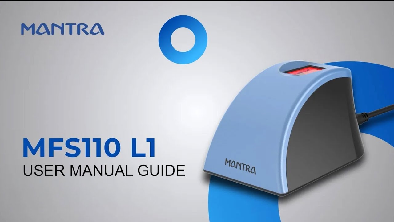 MFS110 Fingerprint Scanner User Manual Guide - YouTube