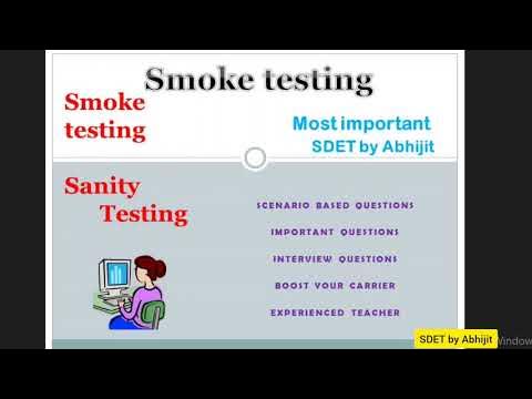 Smoke testing and Sanity testing || Software testing || Manual testing ...