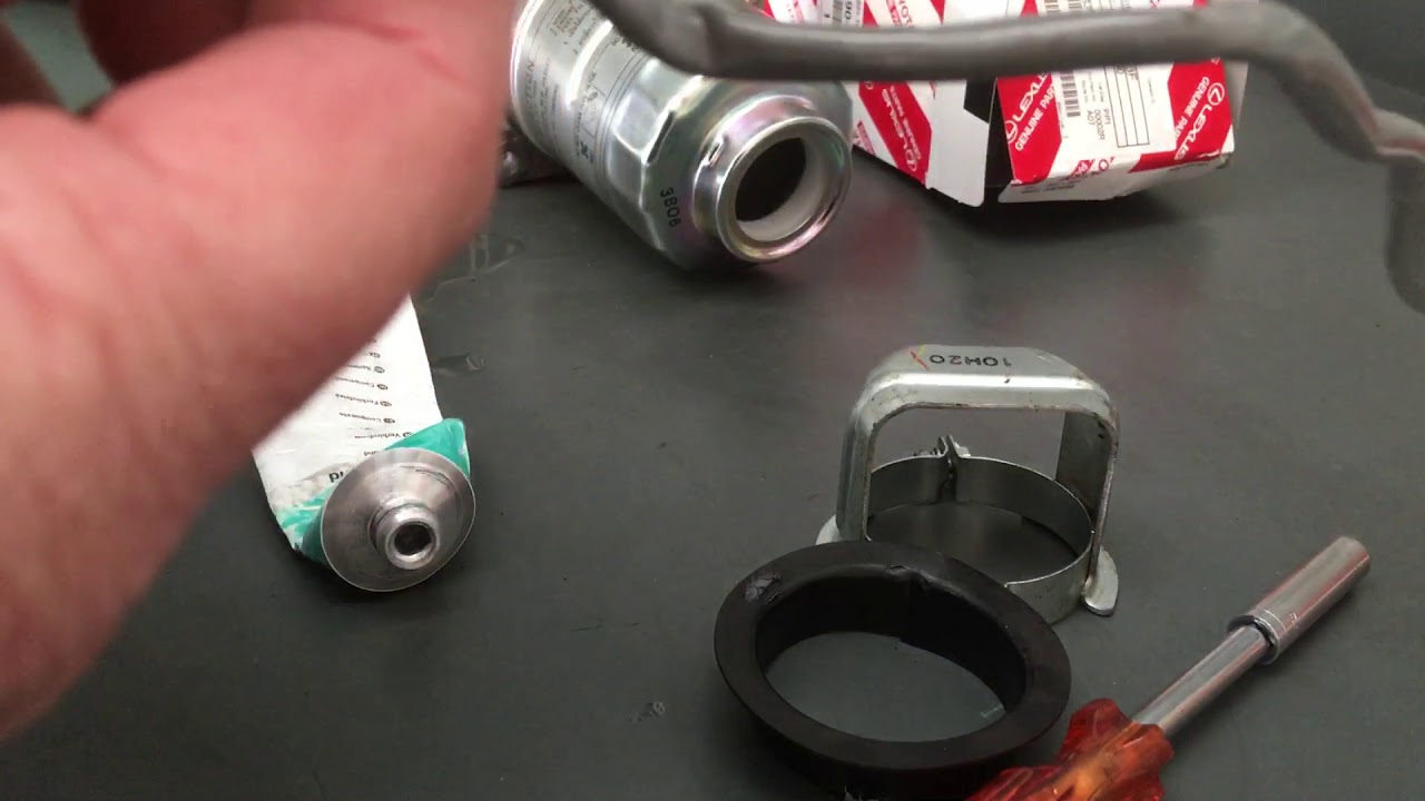 Prado under bonnet fuel filter - YouTube