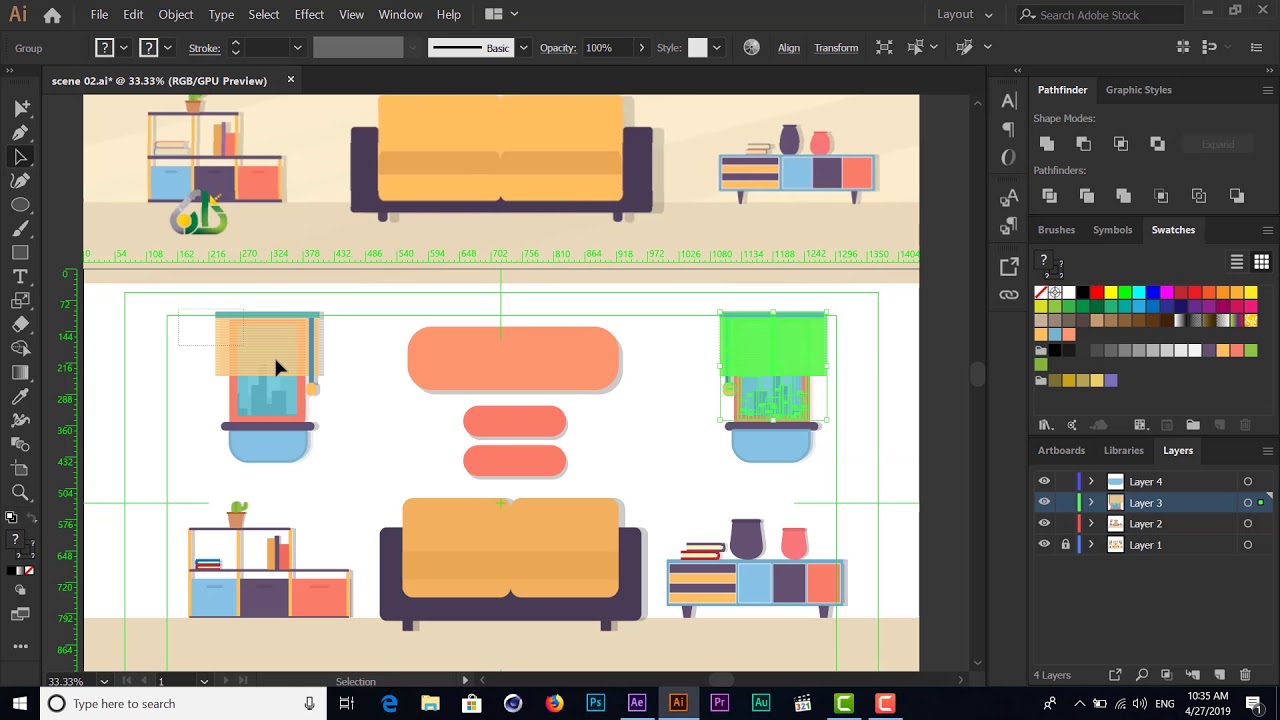 flat motion from a to z (animation scene 02) - YouTube