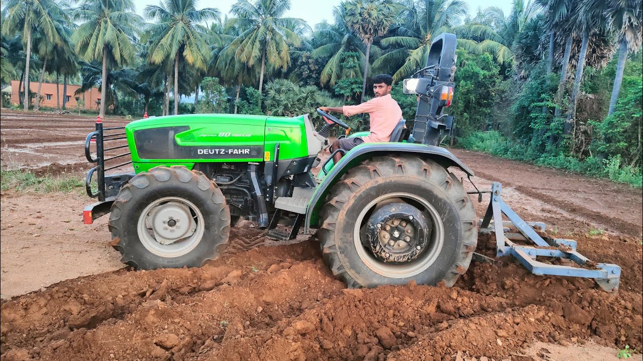 Deutz-fahr 80 hp 4wd demo tractor 5point cultivator performance in ...