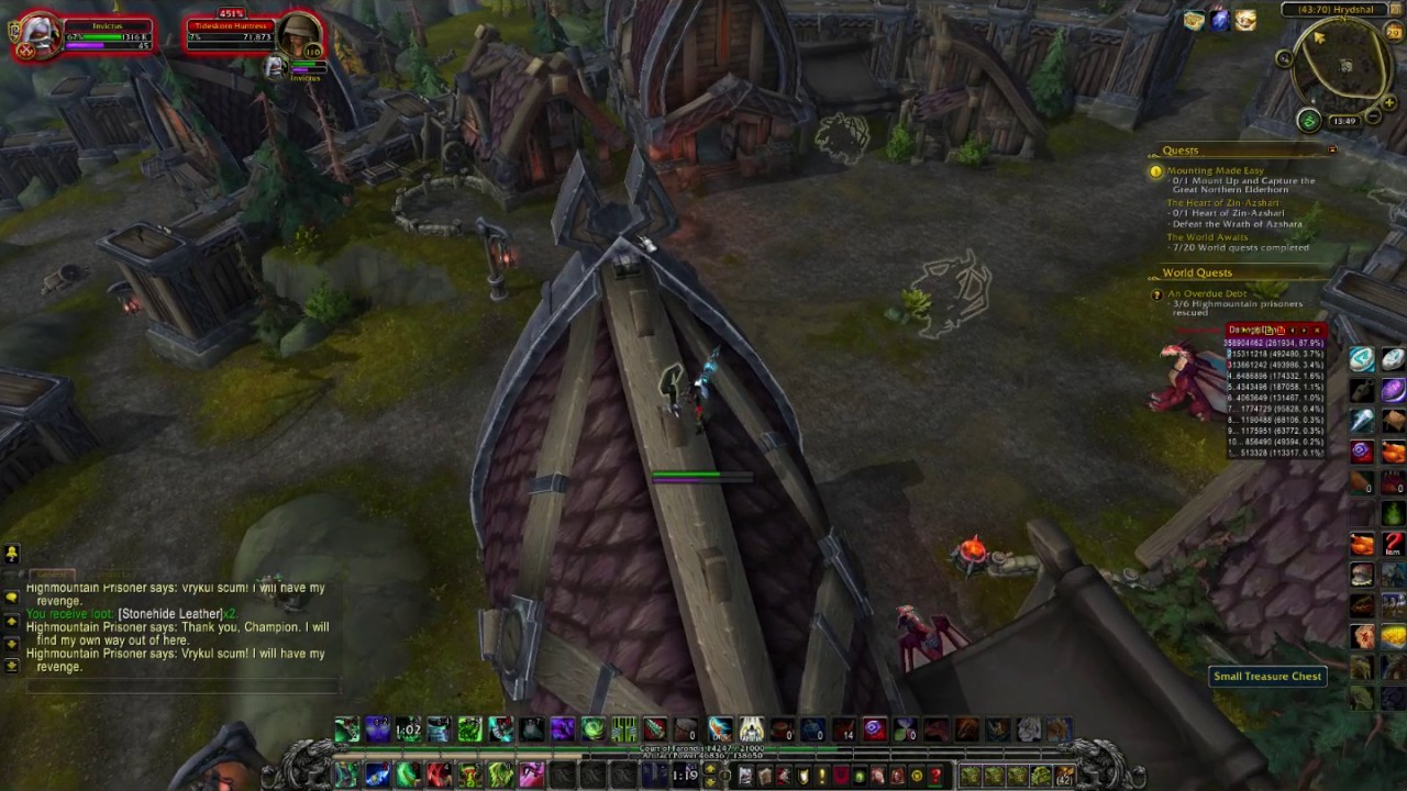 WoW Legion - An Overdue Debt World Quest Stormheim - YouTube