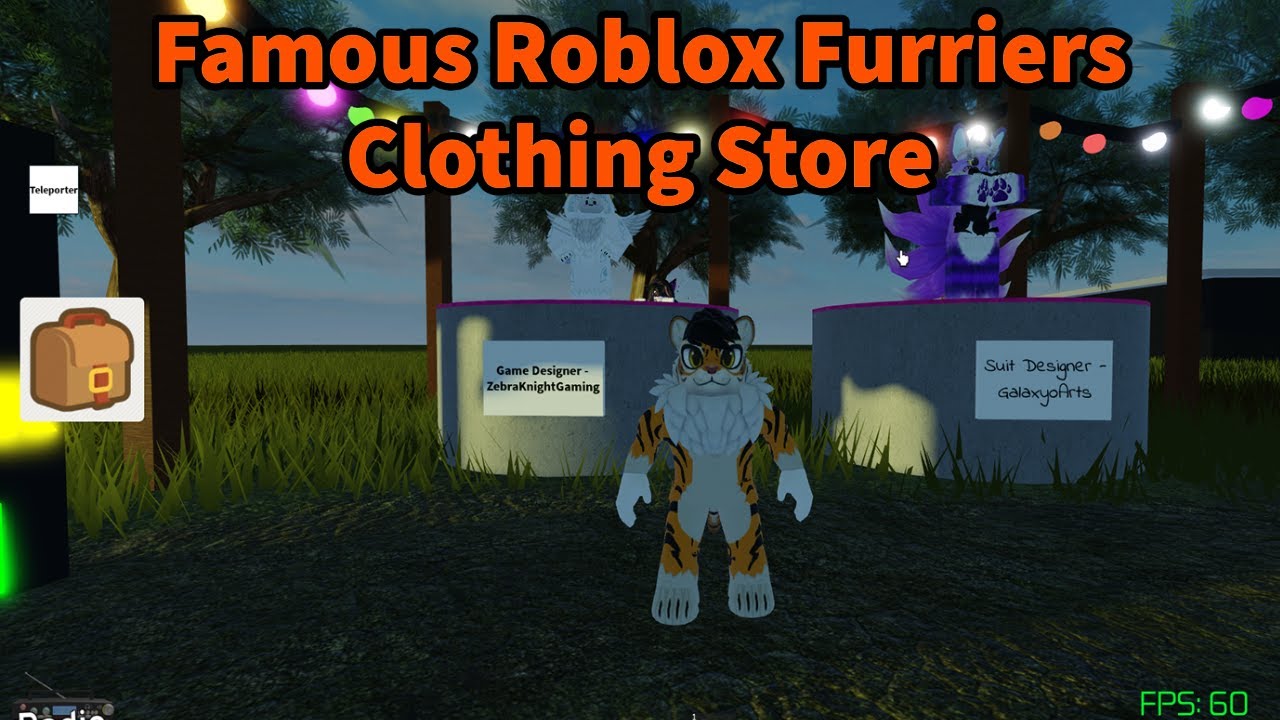 Famous Roblox Furries Clothing Store Roblox furry.s - YouTube