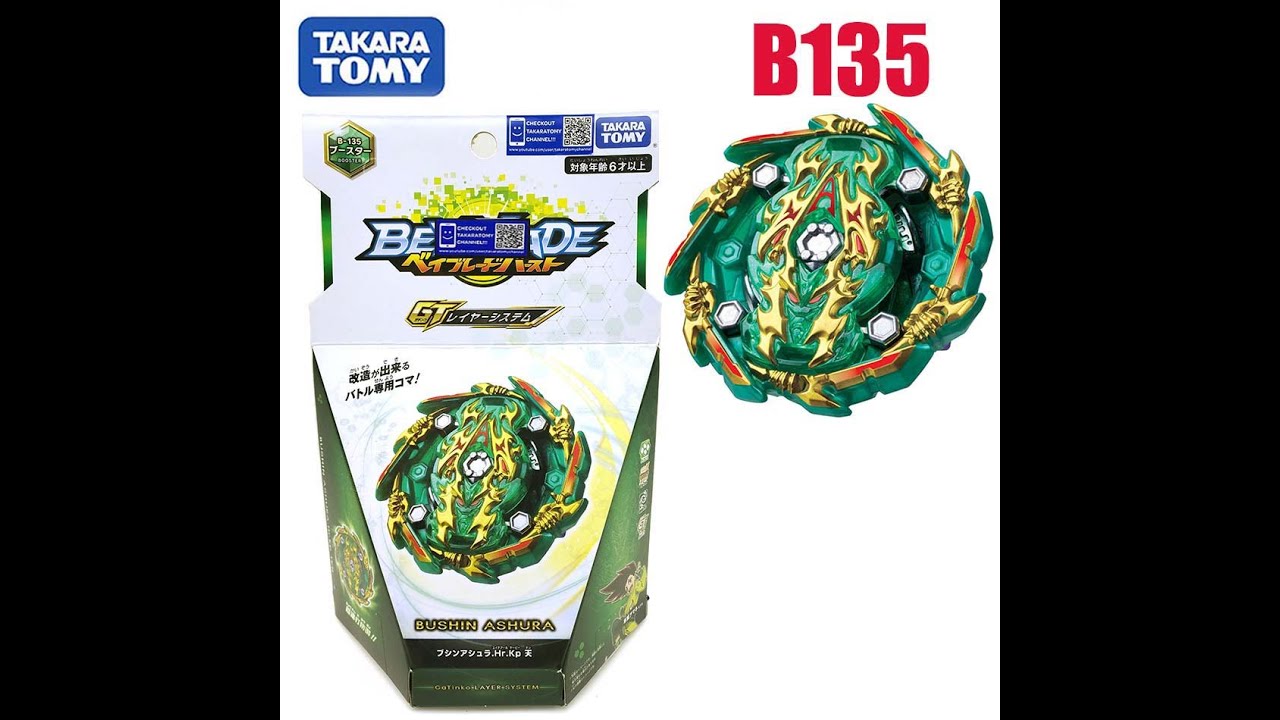 Beyblade Burst GT review: B-135: Bushin Ashura Hr.Kp - YouTube