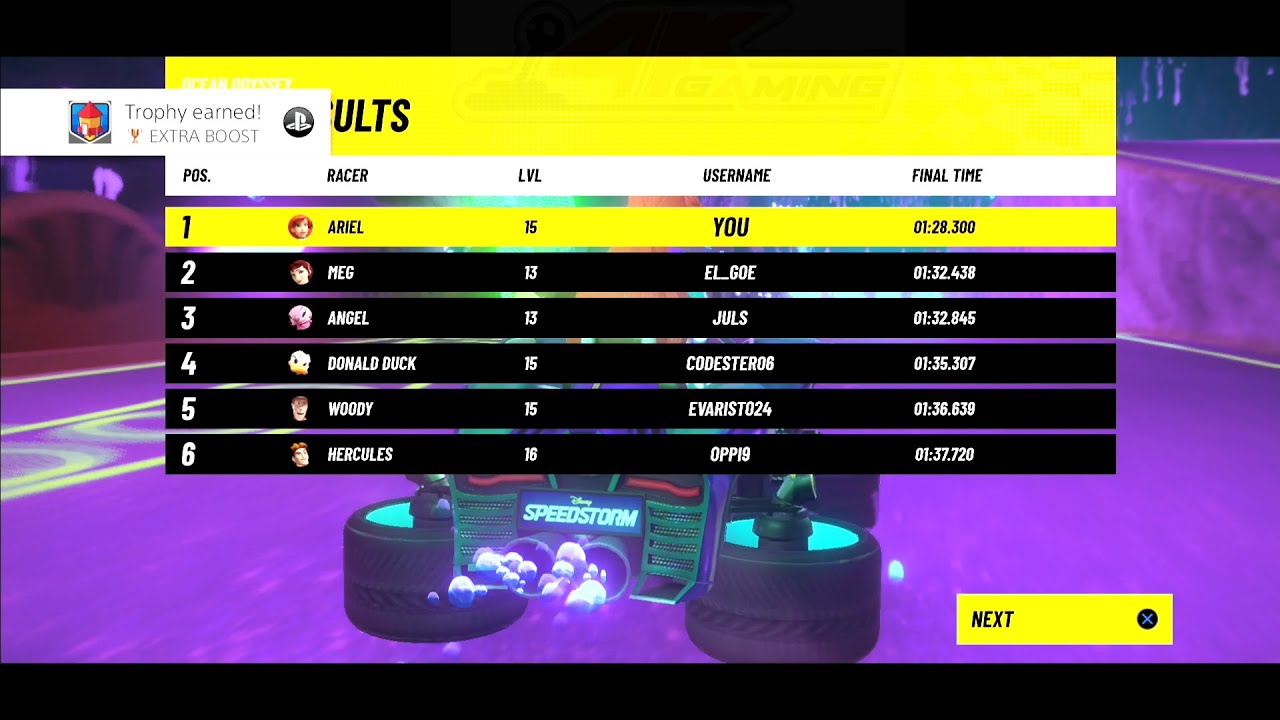 Disney Speedstorm - EXTRA BOOST Trophy - YouTube
