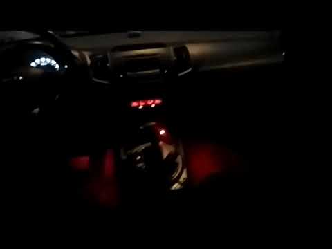 Новая подсветка в авто папы для ног под музыку - YouTube