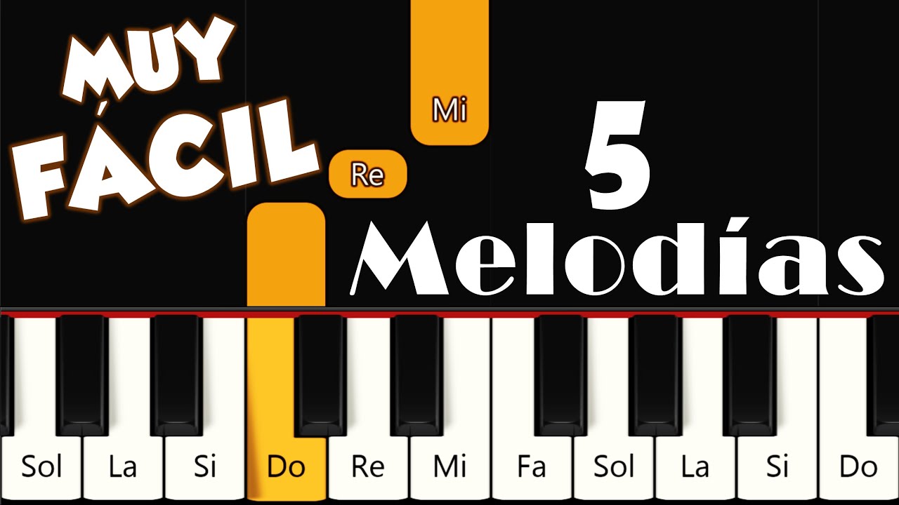 👉5 CANCIONES FÁCILES para Piano 👍 Tutorial (Synthesia) - YouTube
