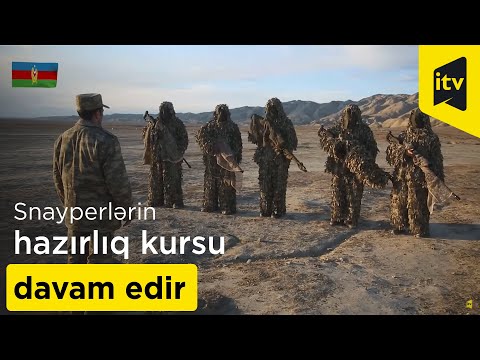 Snayperlərin hazırlıq kursu davam edir - VİDEO