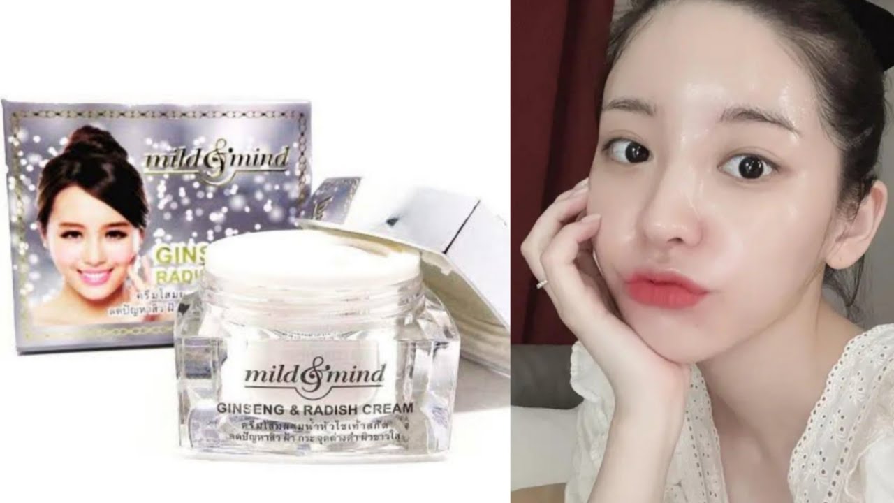 ত্বক ফর্সা করার ক্রিম|mild & mind GINSENG & RADISH CREAM Review - YouTube