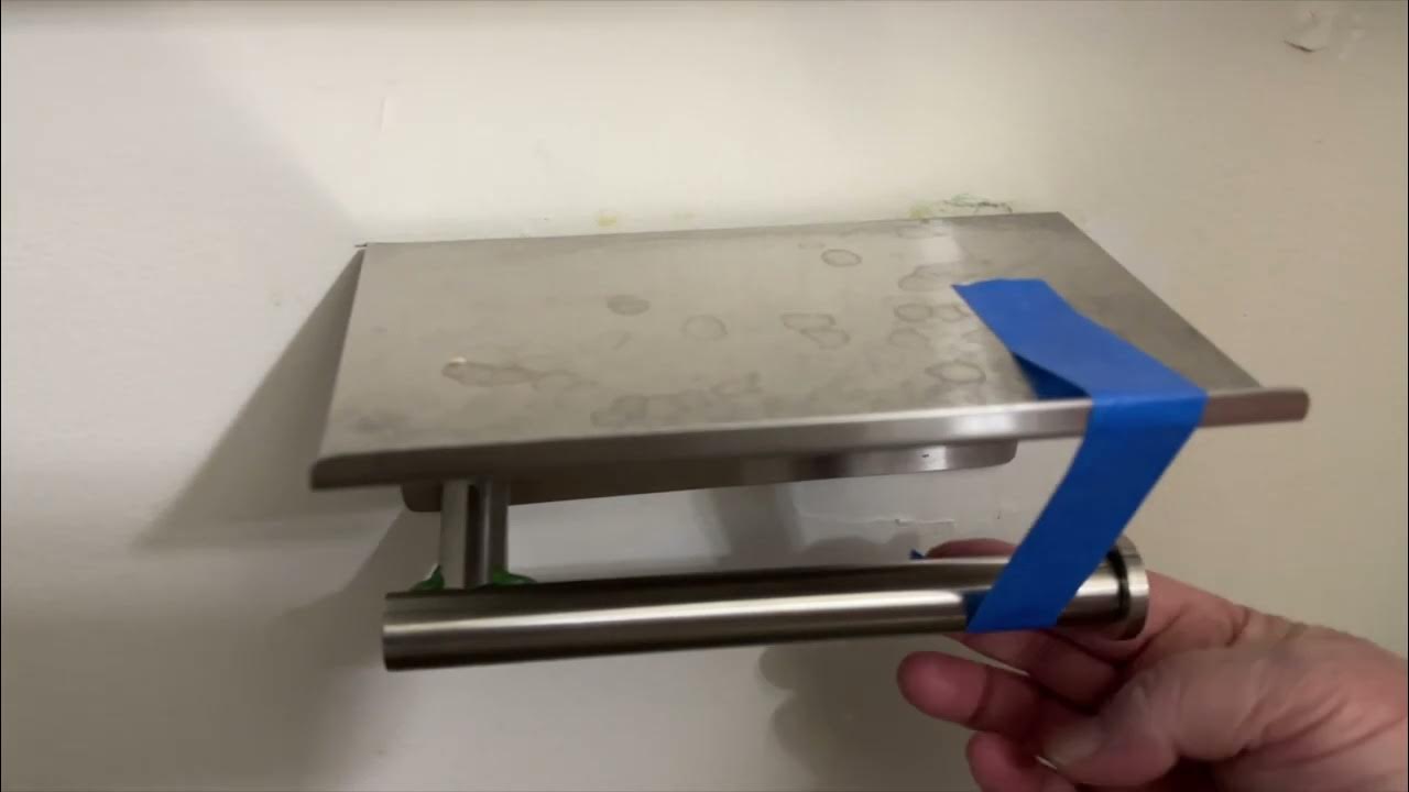 How To Fix Toilet Paper Holder With Anti Drop Larger Phone Shelf Repair how-to-fix-toilet-paper-holder-with-anti-drop-larger-phone-shelf-repair