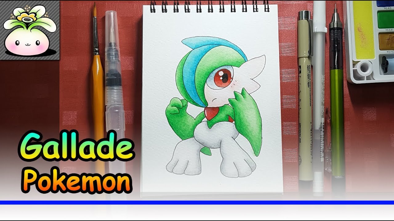 Illustration Art | How to Draw Gallade Pokemon - Color | Cute Doodles ...