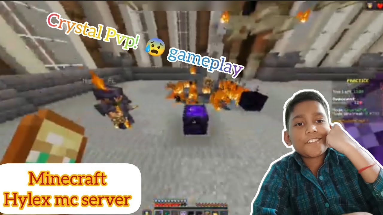 I DID CRYSTAL PVP IN PUBLIC SERVER 😎 || HYLEX MC MINECRAFT SERVER ...