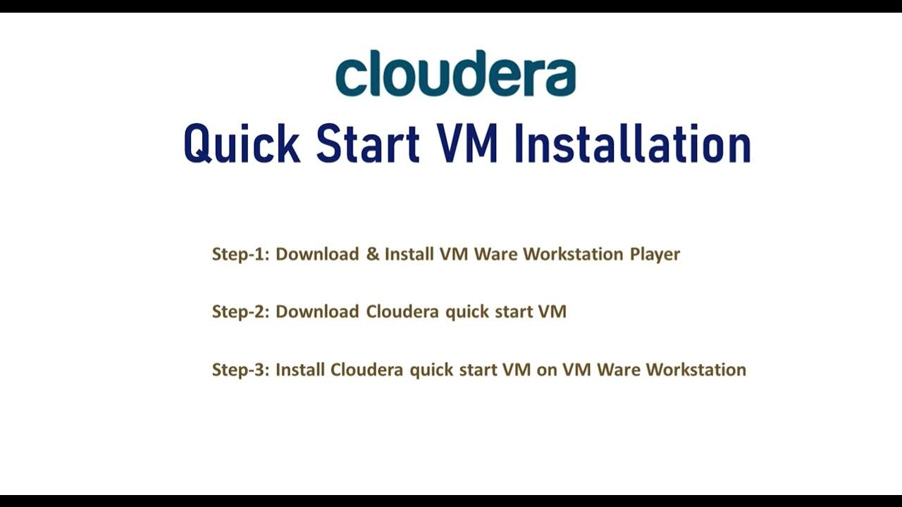 Cloudera Quickstart VM Software Installation on Windows - YouTube