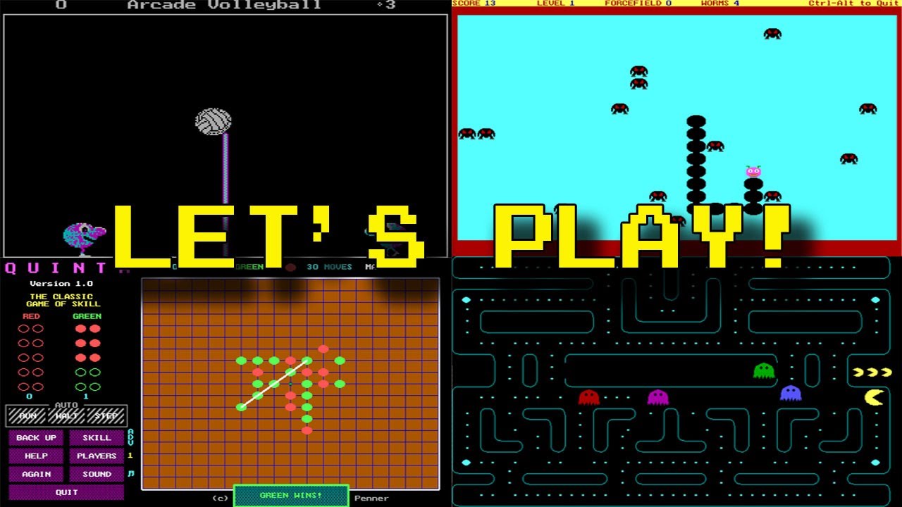 EGA Games 5 (DOS, 1989) - Let's Play! - YouTube