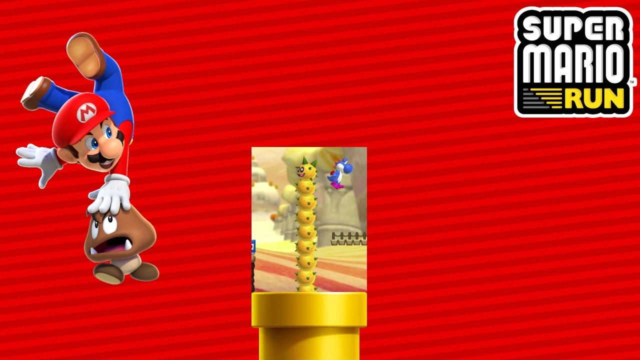 Super Mario Run “Pokey Pole Vault” - YouTube