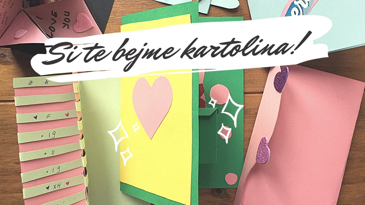 Si te bejme kartolina! 💌 How to make postcards! DIY - YouTube