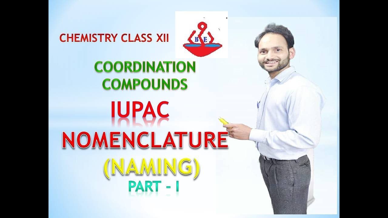 COORDINATION COMPOUNDS /IUPAC NOMENCLATURE (NAMING) PART - I CLASS XII ...