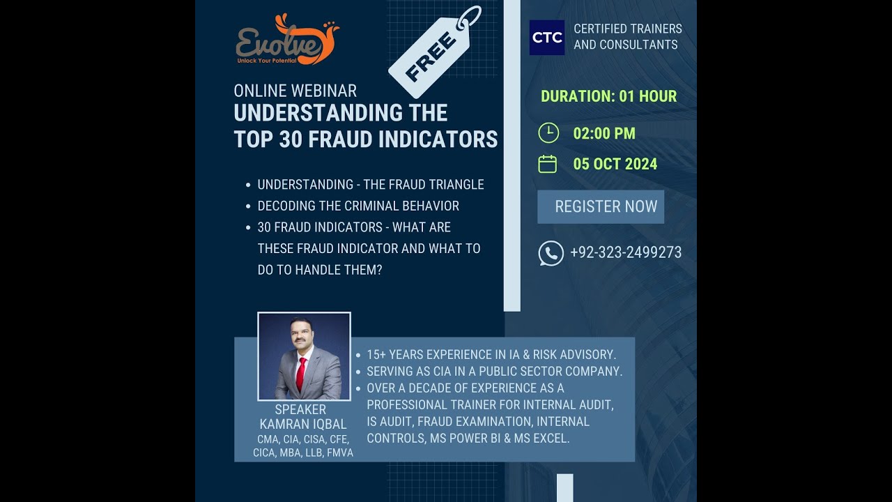 Decoding Fraud Triangle and Top 30 Fraud Indicators for Internal ...