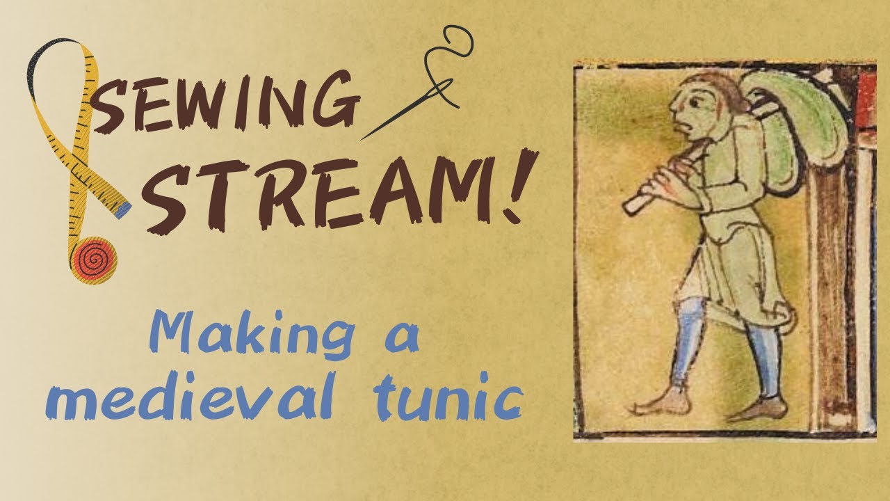 🔴IRL crafting stream! Sewing a medieval man's tunic - YouTube
