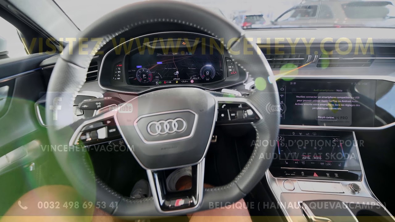 Audi A6 (4A) - Use key functions with ignition on - YouTube