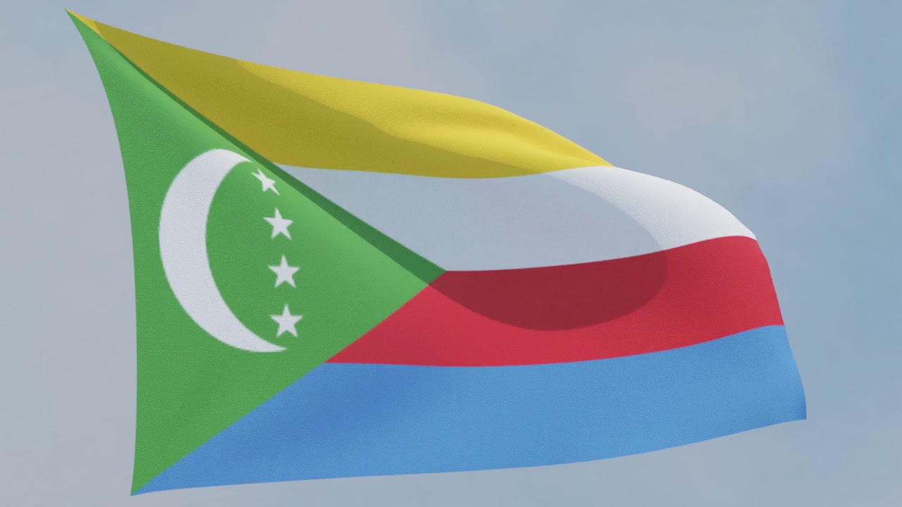 Waving flag of Comoros - YouTube