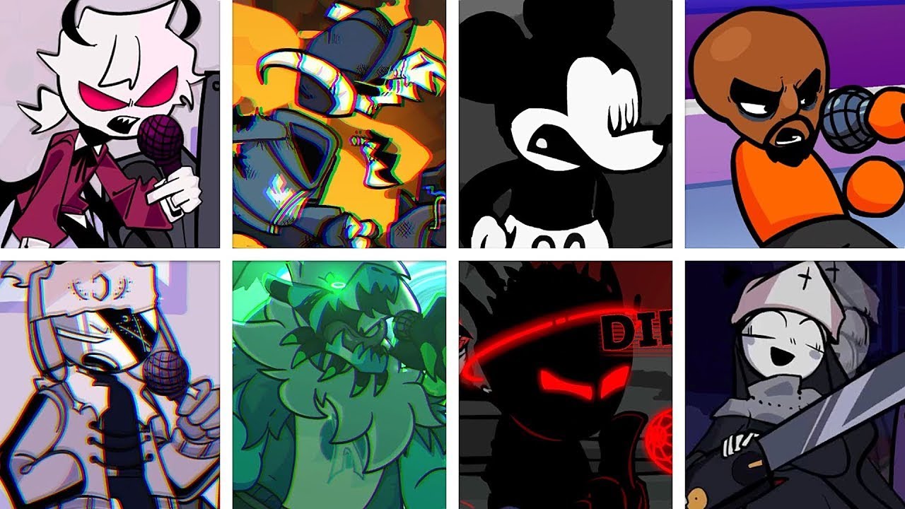 FNF Attack but Every Turn a Different Character Sings 🎶 (FNF Attack but ...