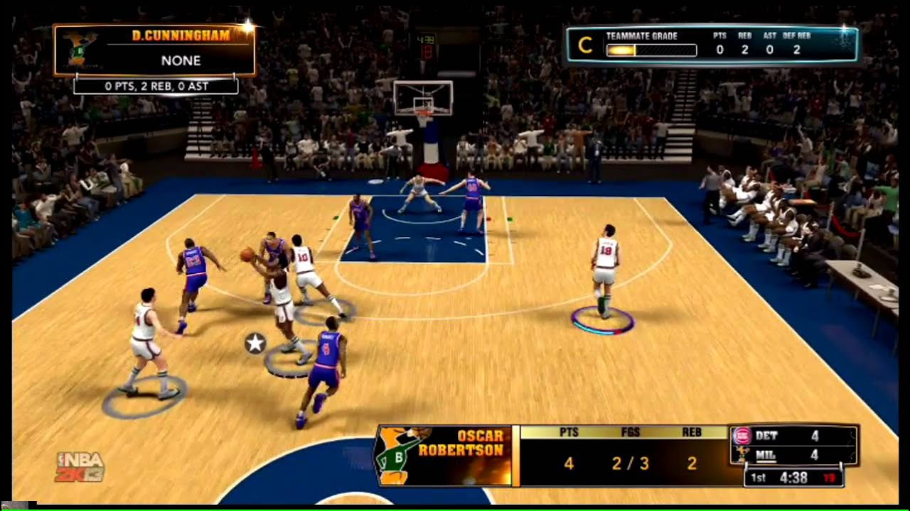 NBA 2K13 - Oscar Robertson VS Bad Boys of PA - YouTube
