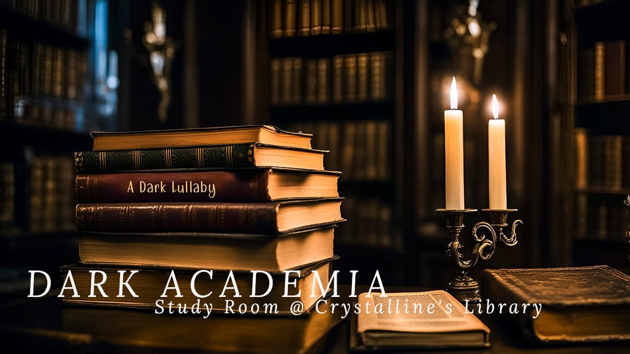 Dark Academia Study Room Ambience: Fireplace, Music & Cozy Vibes - OUAV ...