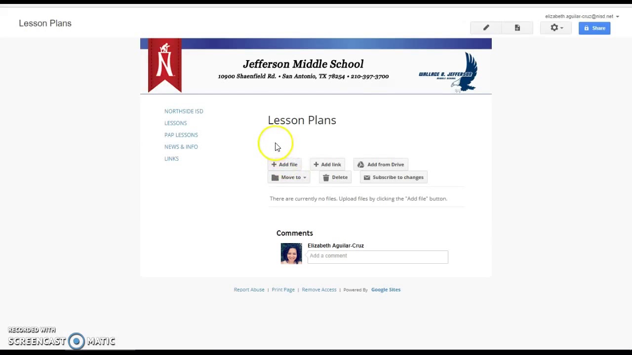 Add Lesson Plan to Google Site - YouTube