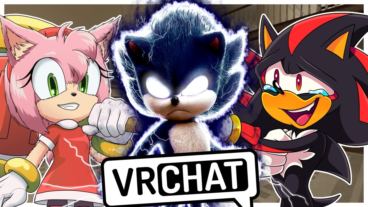 Dark Movie Sonic Meets Movie Amy and Simp Shadow In VRCHAT?! - YouTube